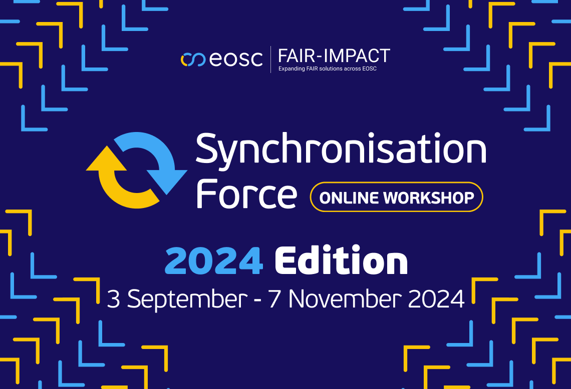 Synchronisation Force 3rd Workshop - registration form | FAIR-IMPACT